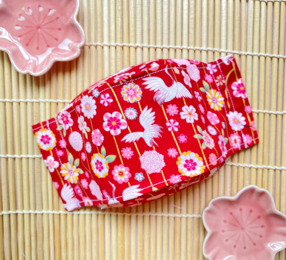 Máscara de Origami Sakura Máscara japonesa 3D Máscara | Etsy