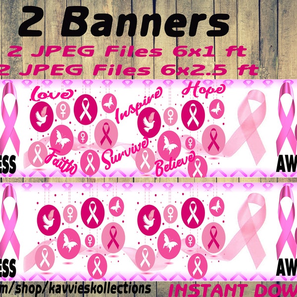 Breast Cancer Banners - Etsy