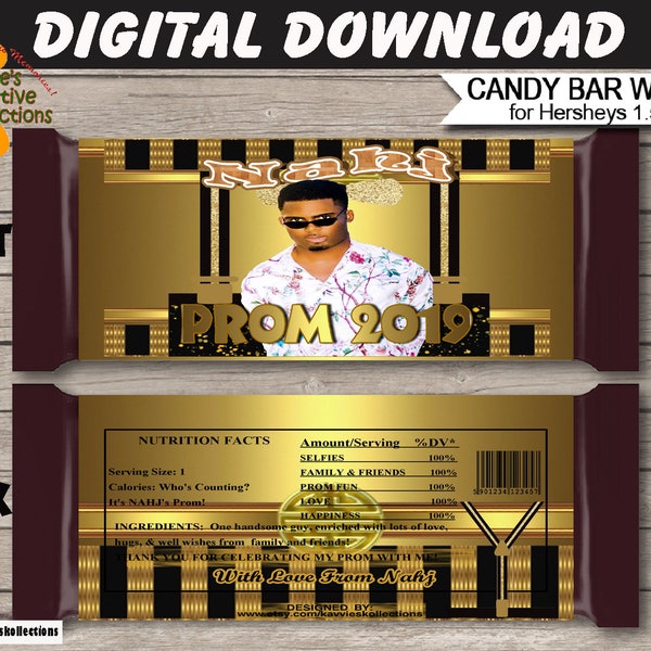 Prom Candy Bar Wrappers - Etsy