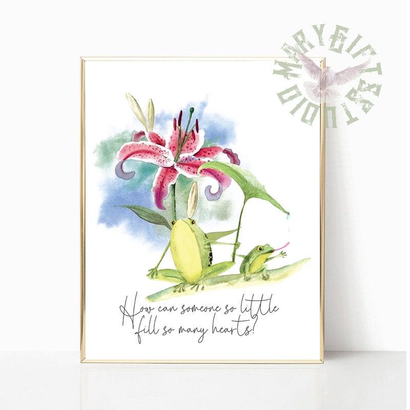 Watercolor Frog - Etsy