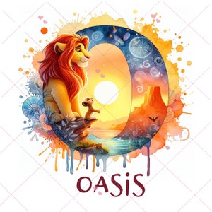 Lion King Inspired Alphabet Art for Kids - Personalized Nursery Decor ...