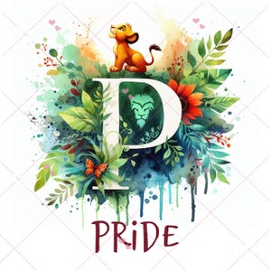 Lion King Inspired Alphabet Art for Kids - Personalized Nursery Decor ...