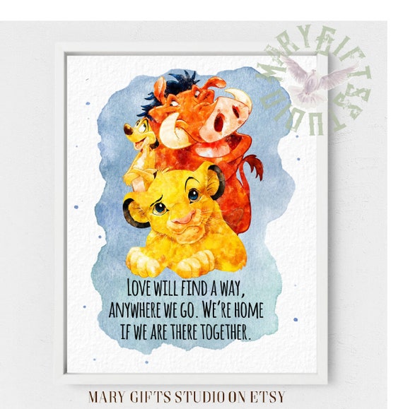 Lion King Baby Simba Painting Simba Wall Mural | Lion King Wallpaper