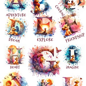 Lion King Inspired Alphabet Art for Kids - Personalized Nursery Decor ...