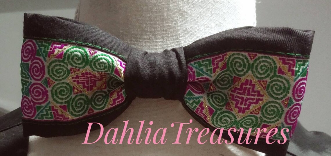 Hmong Inspired Bow Tie - Etsy
