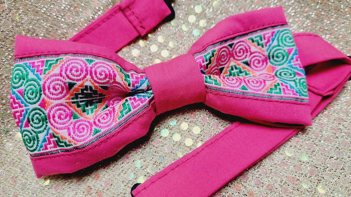Hmong Inspired Bow Tie - Etsy