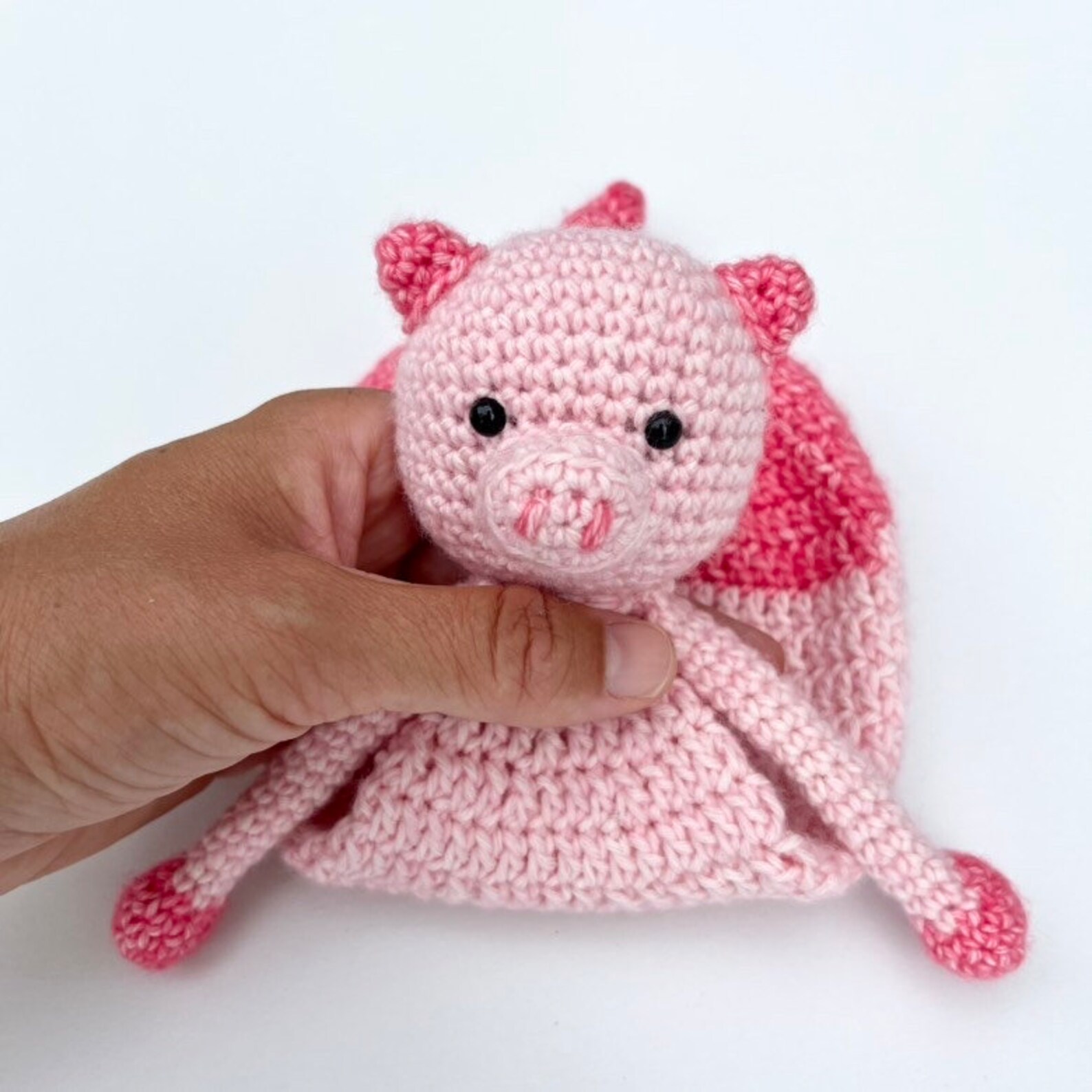 Pig Baby Lovey Amigurumi Crochet Pattern Rag Doll Comforter - Etsy