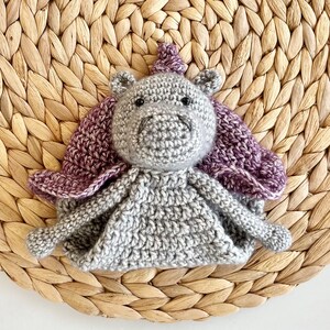 Hippo Baby Lovey Amigurumi Crochet Pattern, Rag Doll Comforter PDF ...