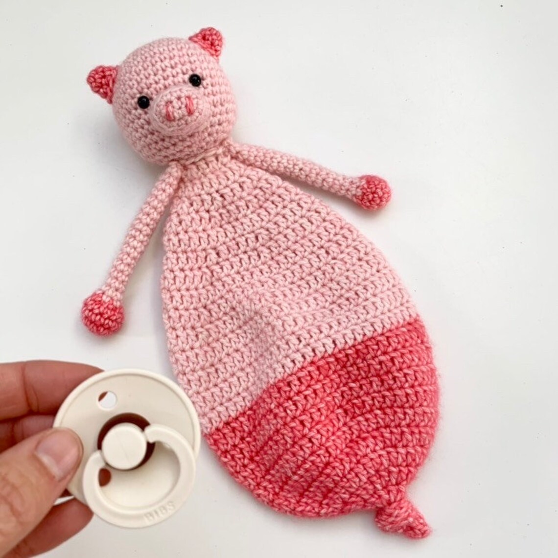 Pig Baby Lovey Amigurumi Crochet Pattern Rag Doll Comforter - Etsy