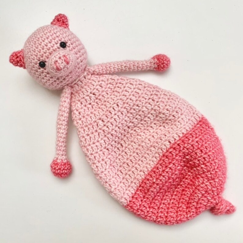 Pig Baby Lovey Amigurumi Crochet Pattern Rag Doll Comforter - Etsy