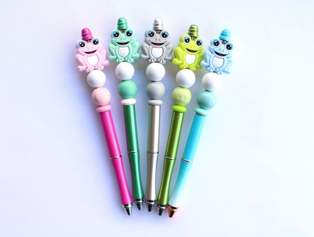 Frog Pen, Cute Beaded Pens, Stocking Stuffer for Teens, Cottagecore ...