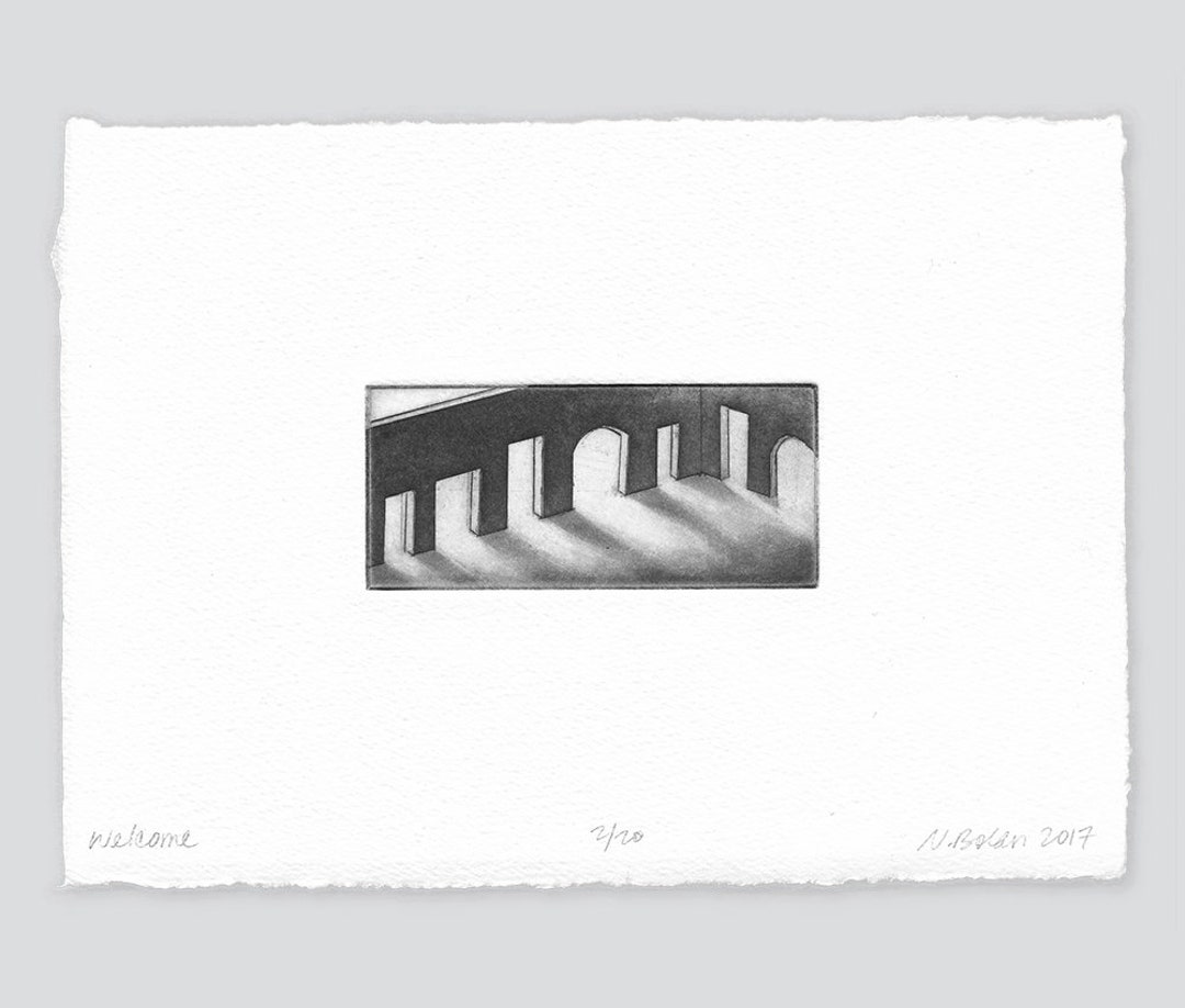 Welcome, Original Intaglio Print - Etsy