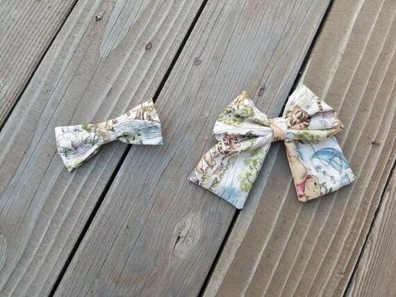 Matching hair bow or bow tie | Etsy