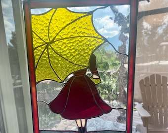 Lady With Umbrella | Etsy