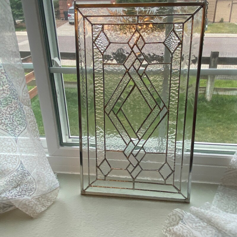 Stained Glass Panel Clear - Etsy