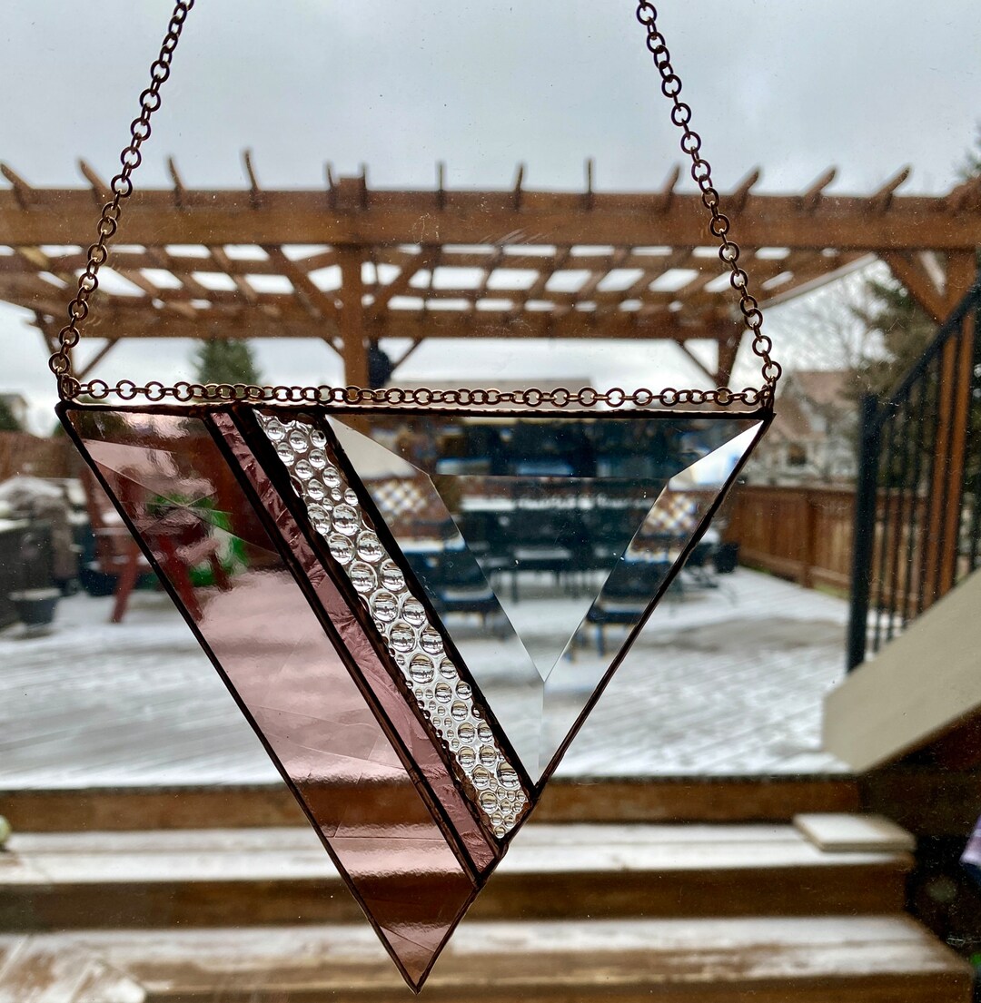 Triangle Bevel Sun Catcher - Etsy