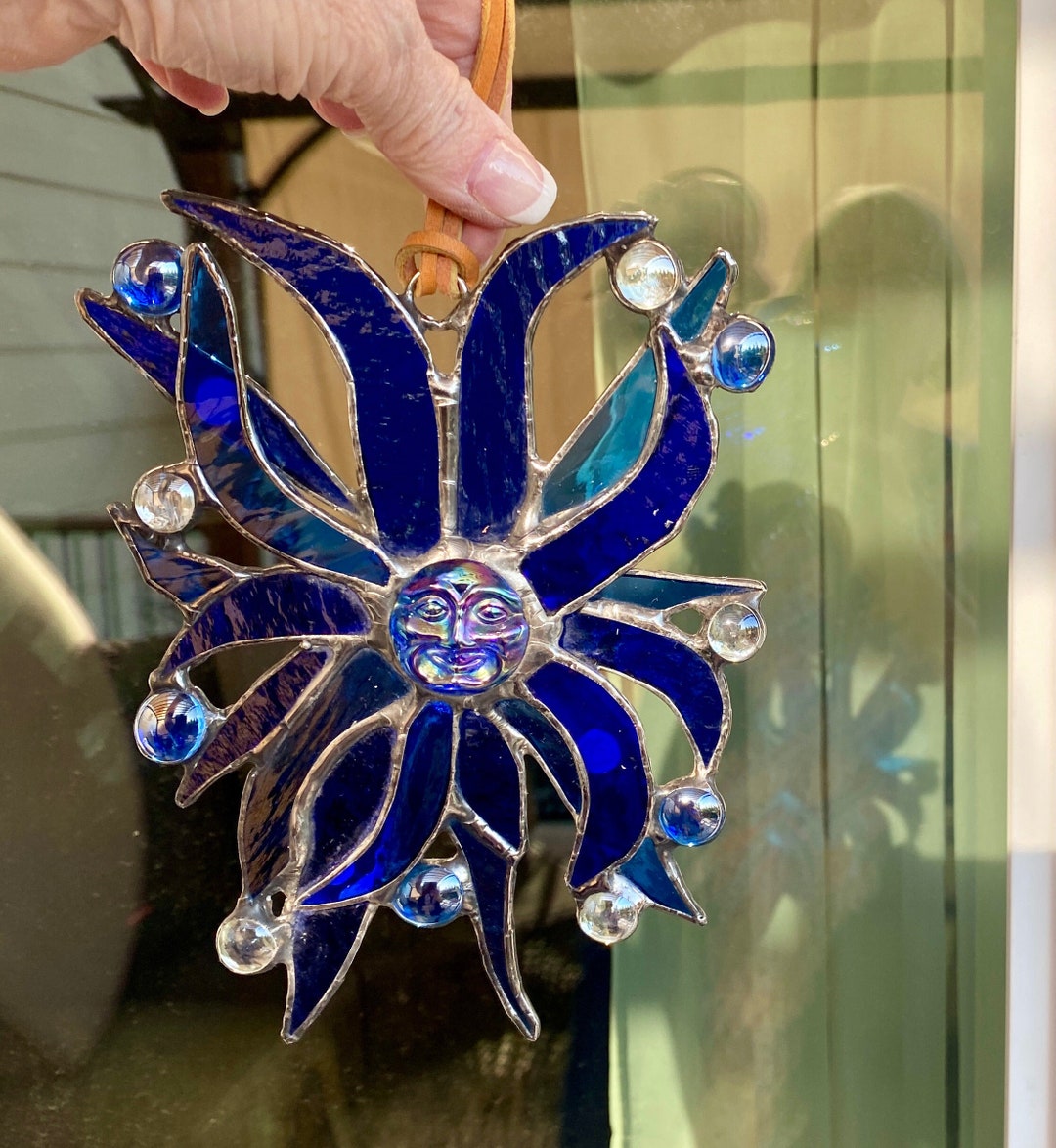 Sunfaces Stained Glass - Etsy