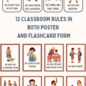 Classroom Rules Set of 12 - Etsy