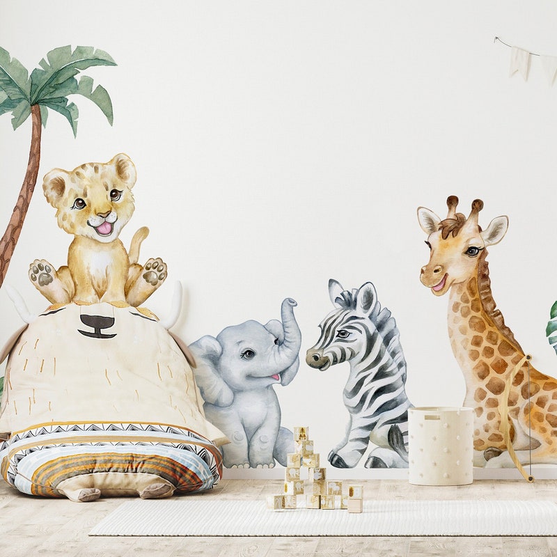 Safari Wall Decal - Etsy