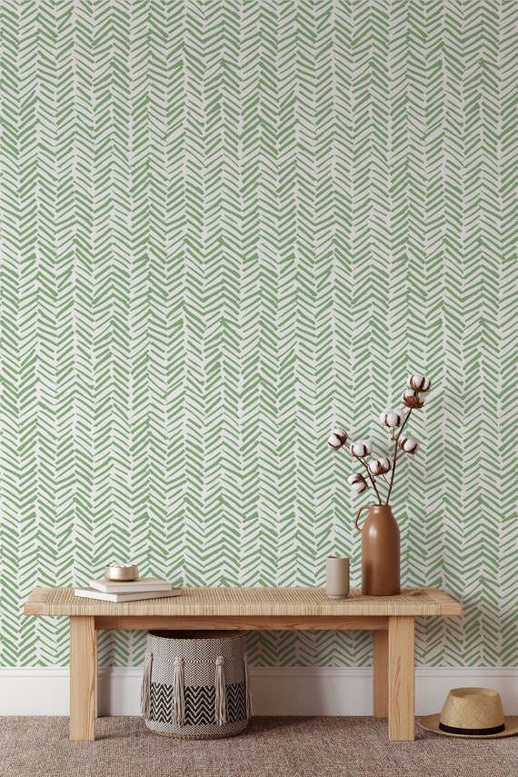 Green Tribal Wallpaper