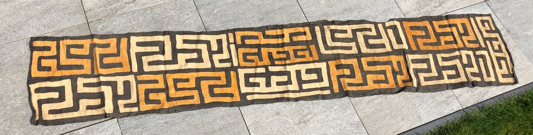 9' African Kuba Cloth 'dekese' - Etsy