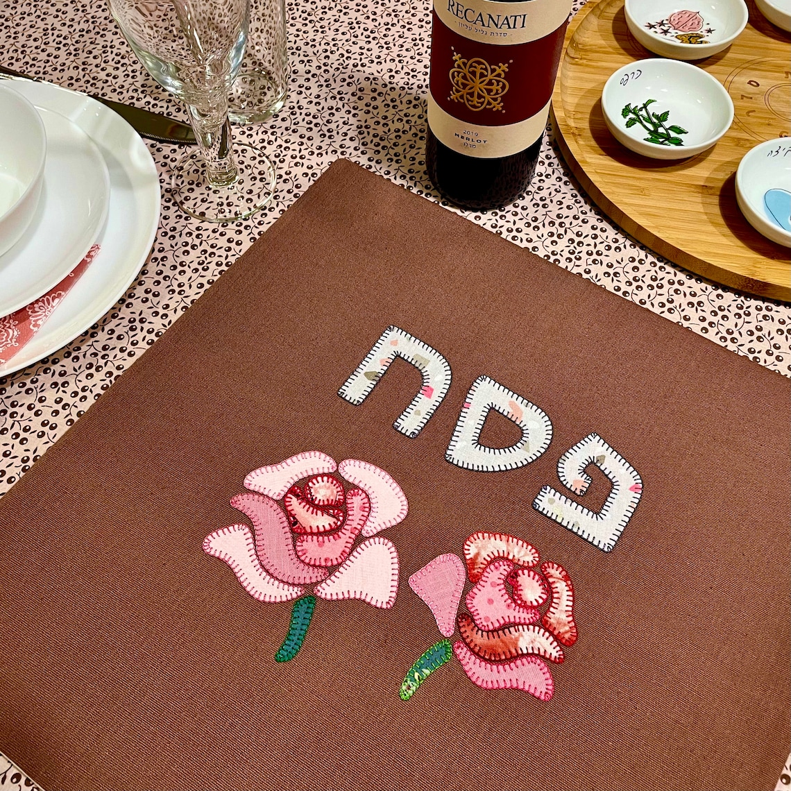 Matzah Cover & Afikoman Bag Passover Table Decor's - Etsy