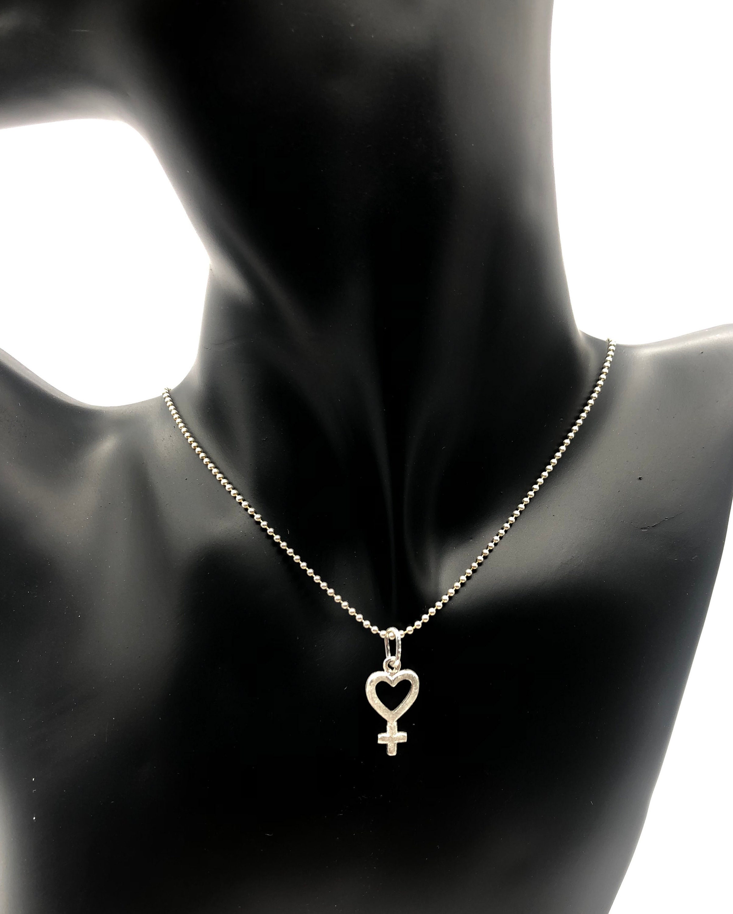 Female Symbol Necklace, Venus Symbol Necklace, Woman Symbol Charm ...