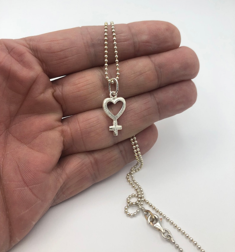 Female Symbol Necklace, Venus Symbol Necklace, Woman Symbol Charm ...