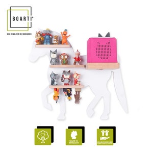 BOARTI® horse Small, White the Shelf for the Music Box / of Approx. 20 ...