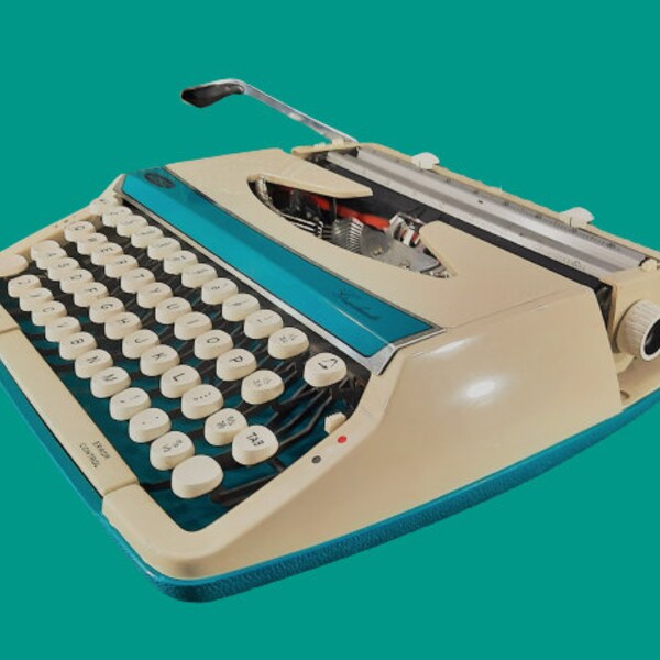 Blue Typewriter - Etsy