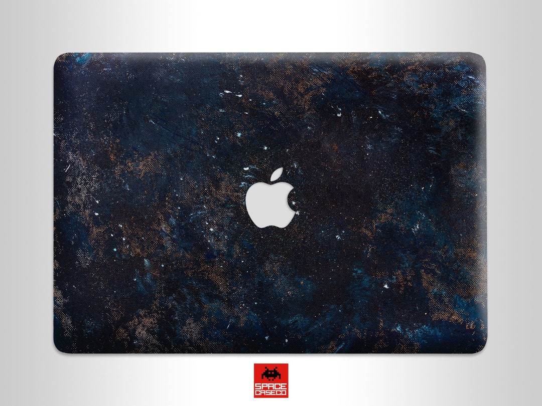 Abstract Dark Blue MacBook Skin, Material Pattern Vinyl Cover - Etsy