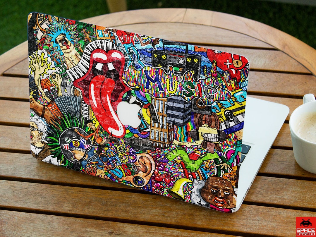 Punk MacBook Air 13 A2337 Model Vinyl Decal Skin for Top and Bottom ...