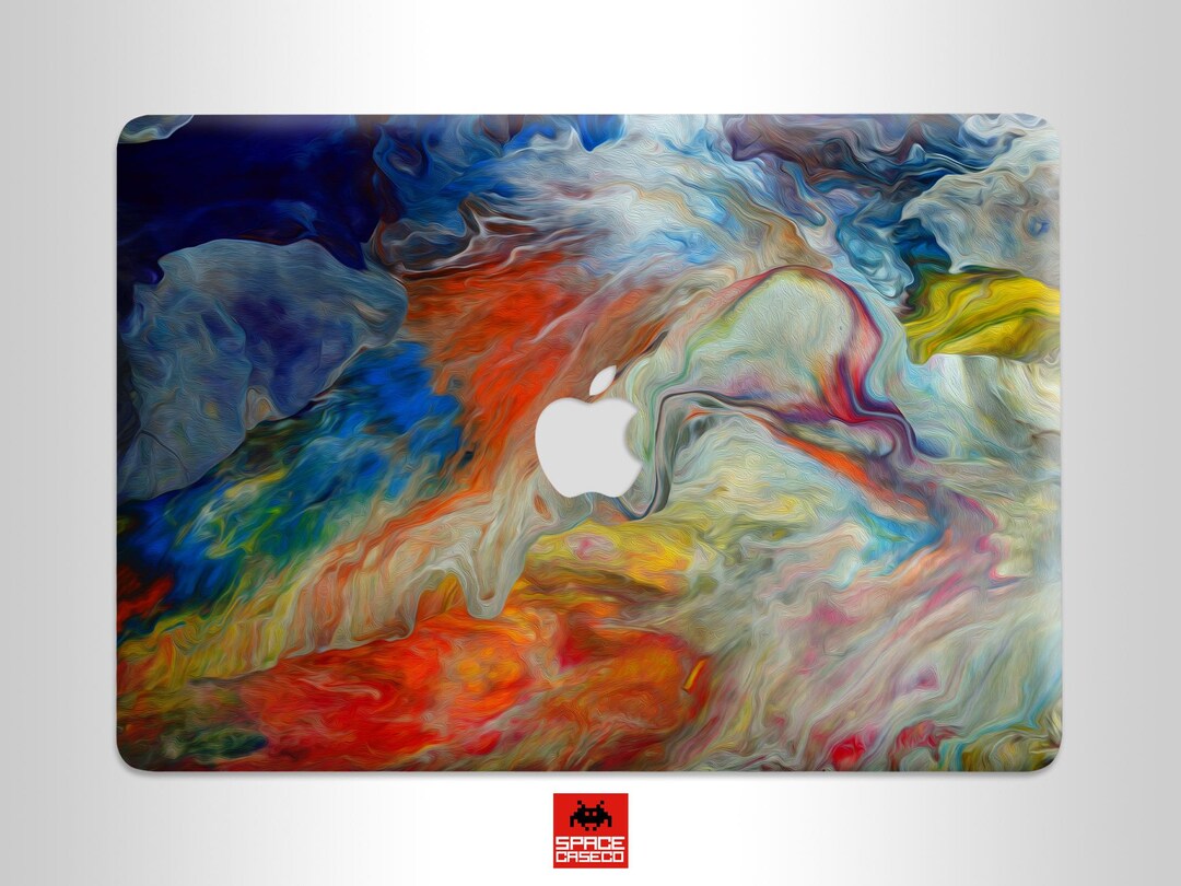 Colourful Watercolour Paint Mix MacBook Pro Skin Vinyl Decal MacBook ...