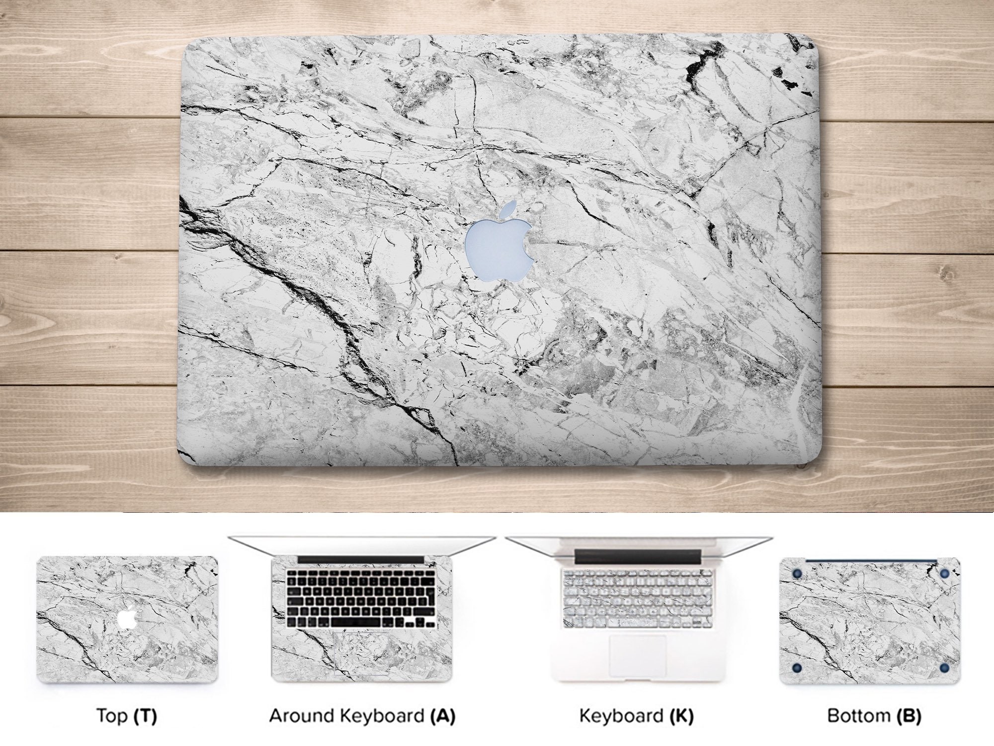 Marble Keyboard MacBook Air 15 inch KeyBoard Decal Mac MacBook | Etsy