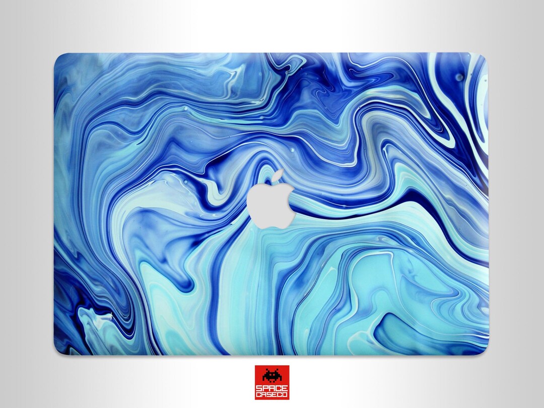 Blue Paint MacBook Skin Vinyl Decals MacBook Air MacBook Pro Models ...