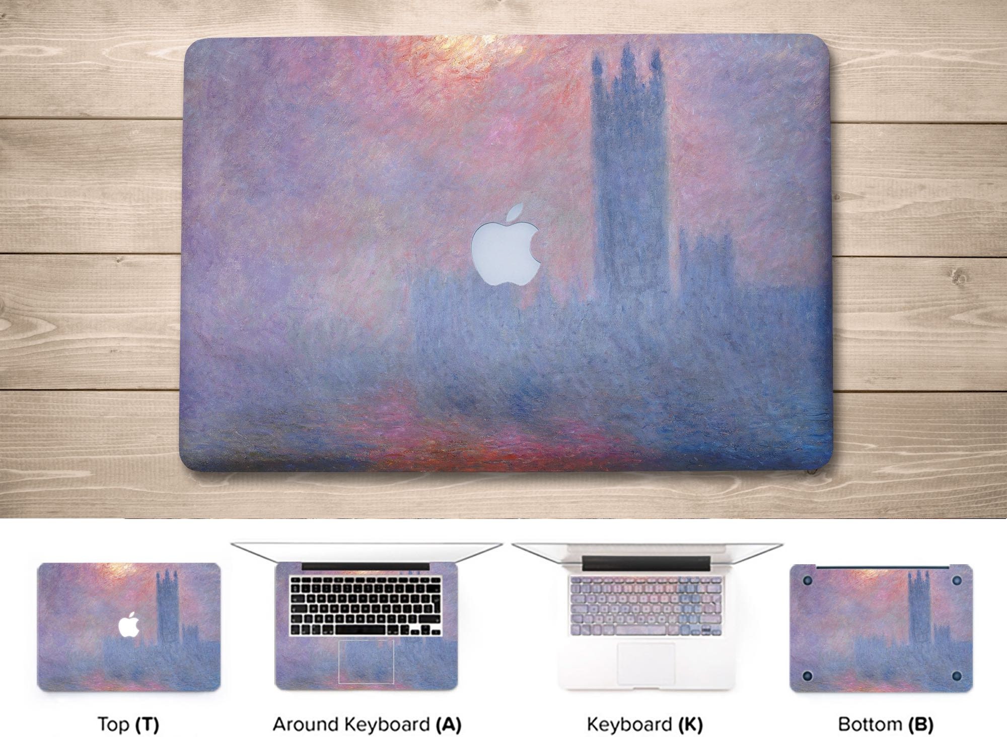 Monet Westminster Tower MacBook Decal, Impressionism Art Skin - Etsy
