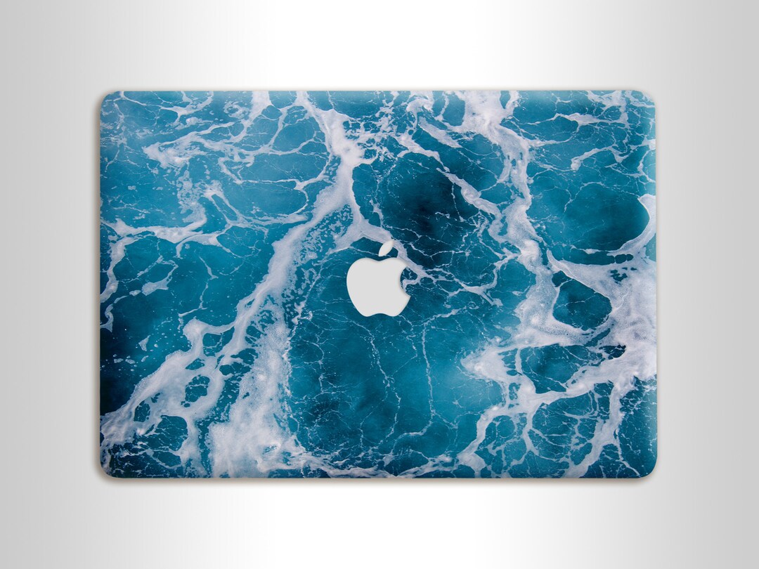Blue Ocean Marble MacBook Vinyl Skin Protective MacBook Wrap - Etsy