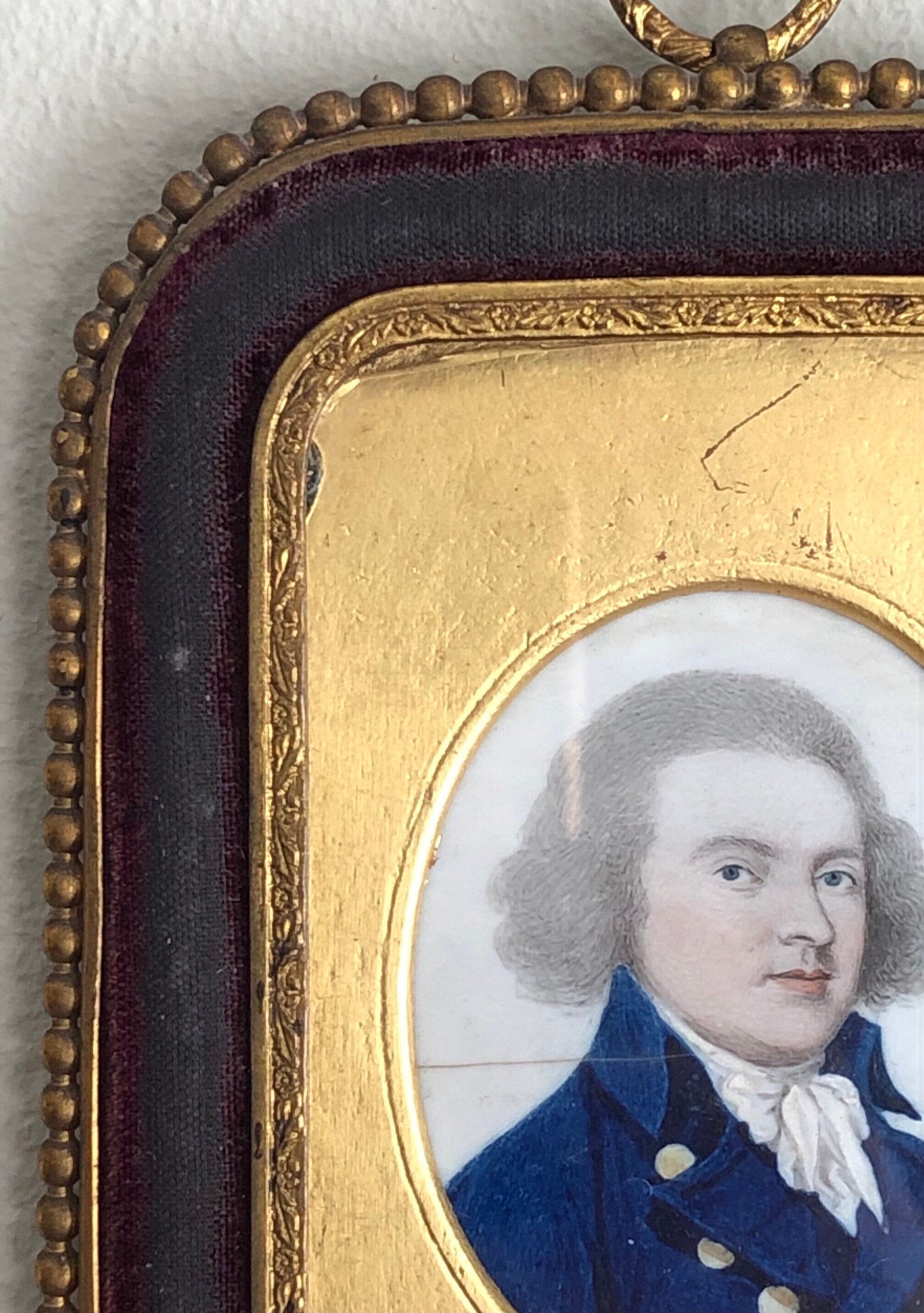 Antique Miniature Portrait Painting 19th Century 1800s Watercolor ...