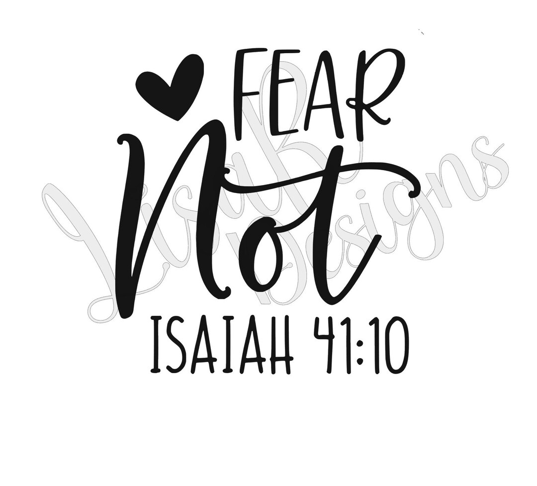 Fear Not SVG - Etsy