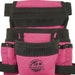 10 Pocket Finisher Pink Tool Pouch W/ Rip-stop Canvas & 2” Webbing Belt ...