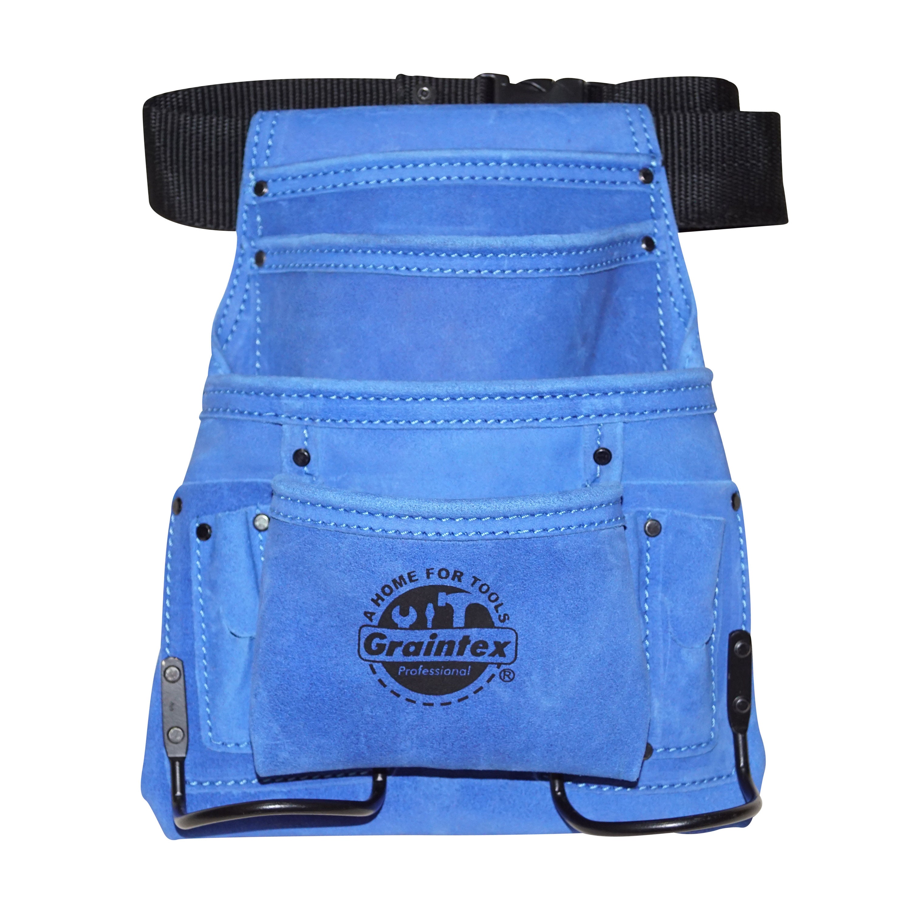 Pink Tool Pouch W/belt in Suede Leather With 10 Pockets 2 - Etsy