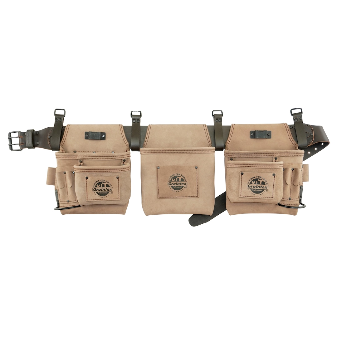 Graintex 4-piece Framer’s 14 Pockets Tool Belt Combo Beige Color Top ...