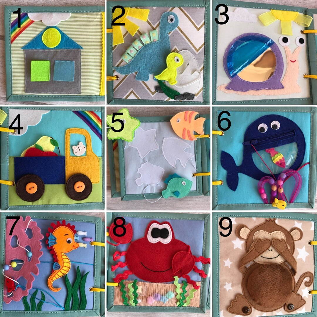 Personalized Toddler Quiet Book, Custom Felt Activity Book, Montessori ...