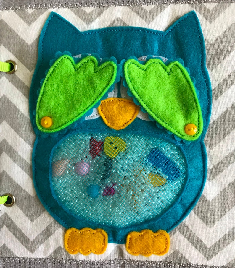 Toddler mini sensory book Fabric busy book Felt quiet book | Etsy