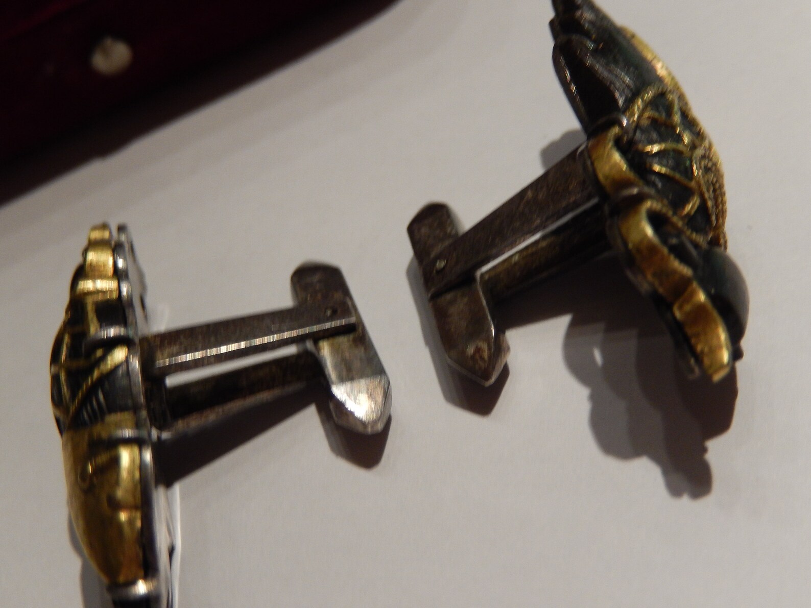 Vintage Japanese Mix Metal Shakudo Silver Gold Bronze - Etsy