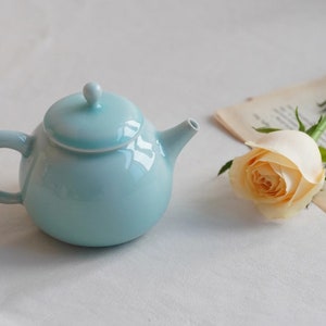 Green Ceramic Teapot ,clay Teapot, Handmade Teapot With Infuser and ...