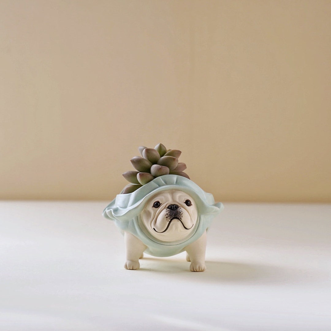 French Bulldog Planter|french Bulldog Gifts|succulent Planter|dog Plant ...