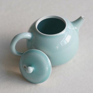 Green Ceramic Teapot ,clay Teapot, Handmade Teapot With Infuser and ...