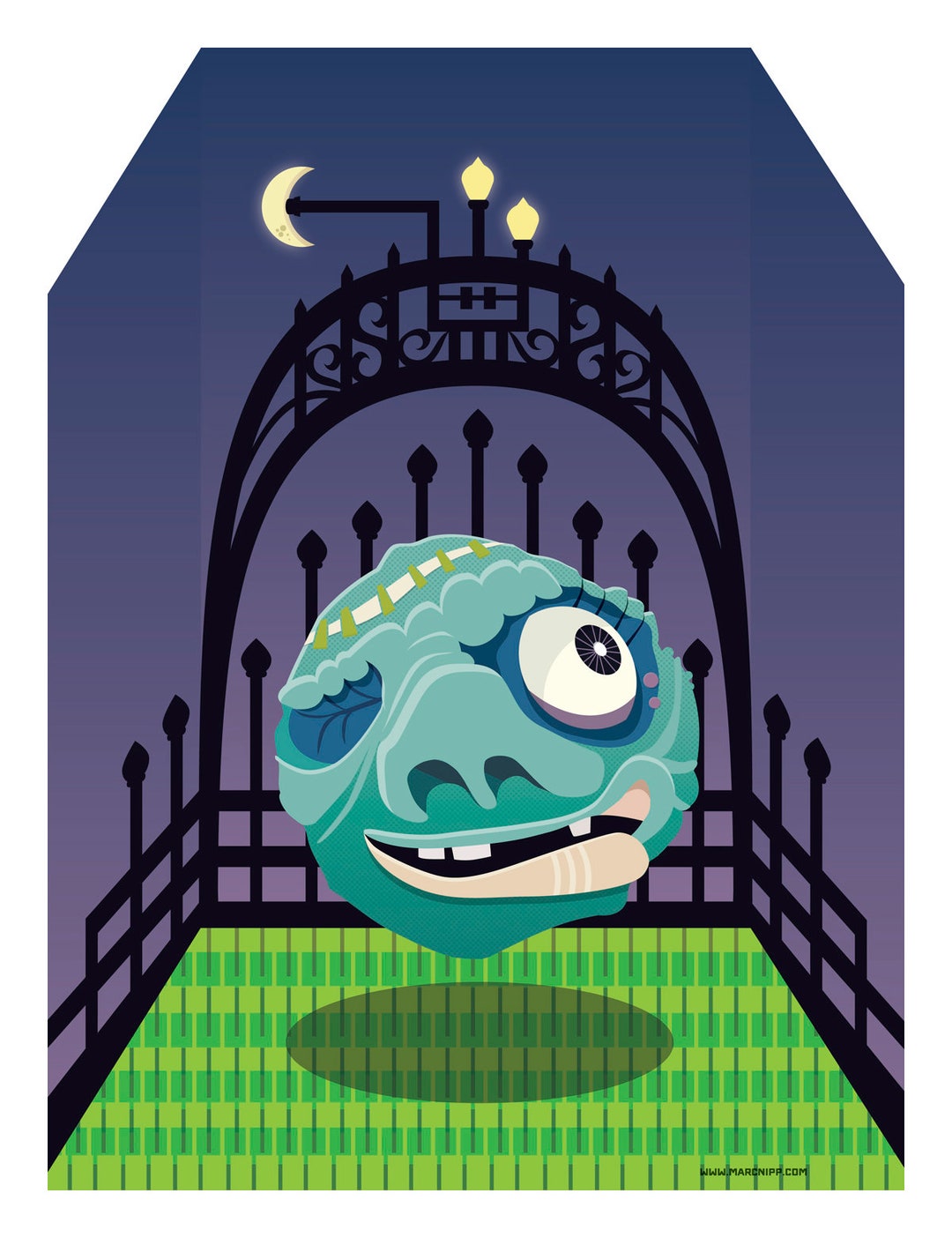 Zombie Madball Poster: 1980s Toy Art Print (11x14) - Etsy