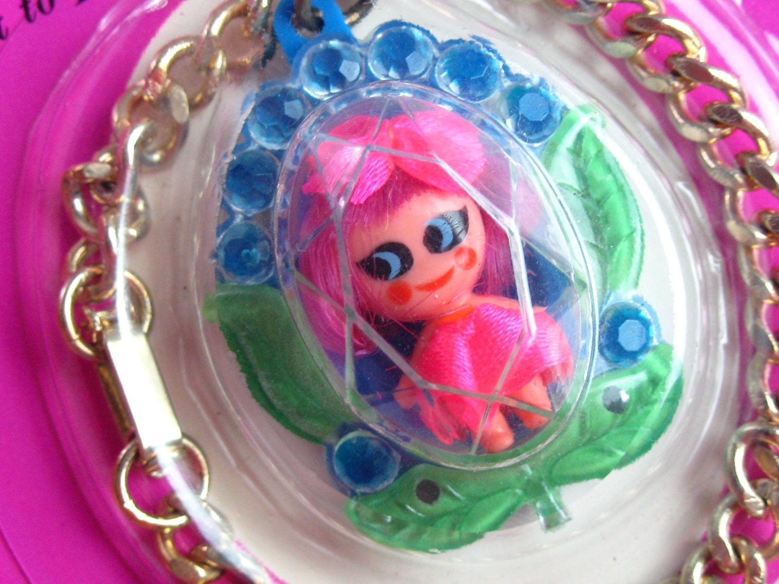 Vintage 1967 Liddle Kiddles Girls Jewelry Flower Charm Bracelet Mod ...